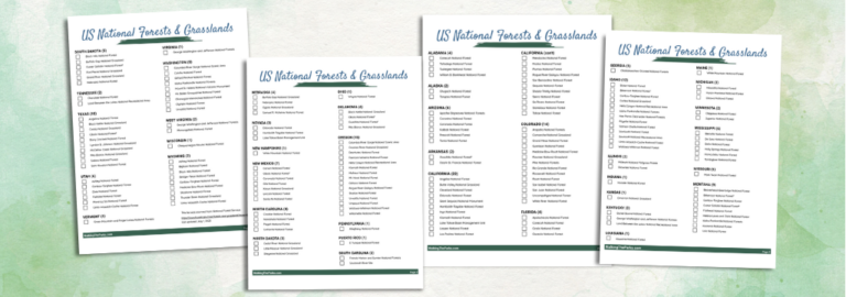 Free Printable List of National Parks in the United States