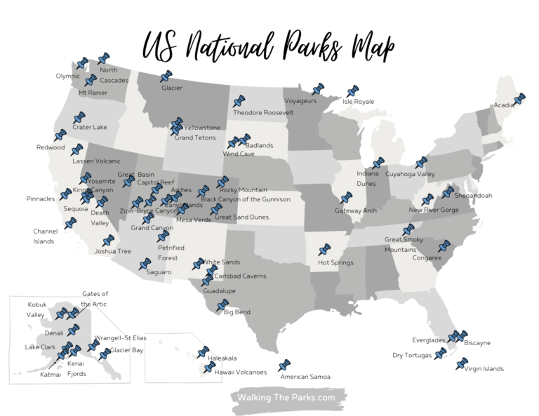 Free Printable List of National Parks in the United States